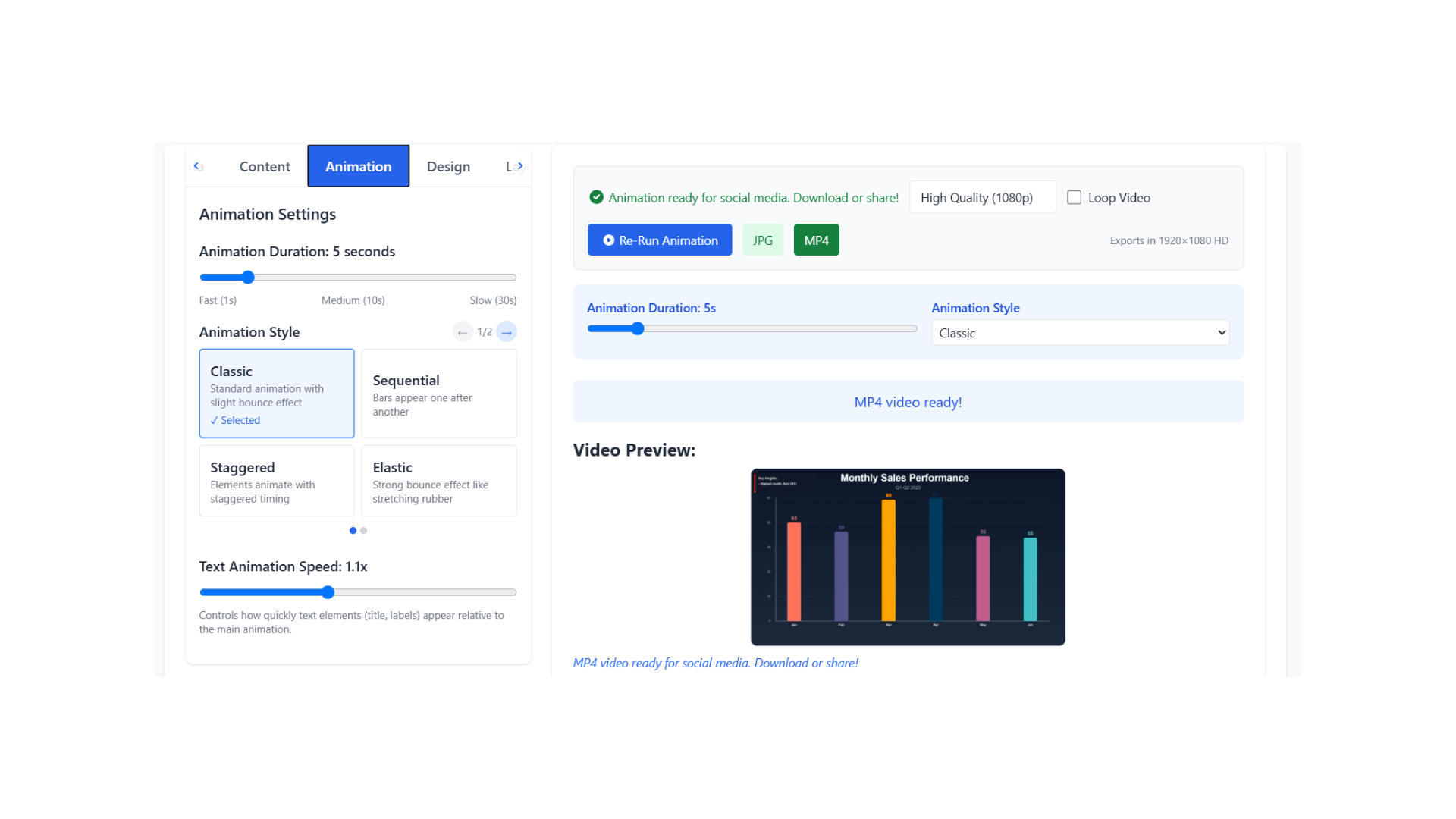 Animated Chart Maker | Chart2Video - Convert Charts into Engaging Videos